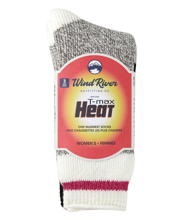 WindRiver Women's 3 Pack T-Max Thermal Crew Socks | Mark's