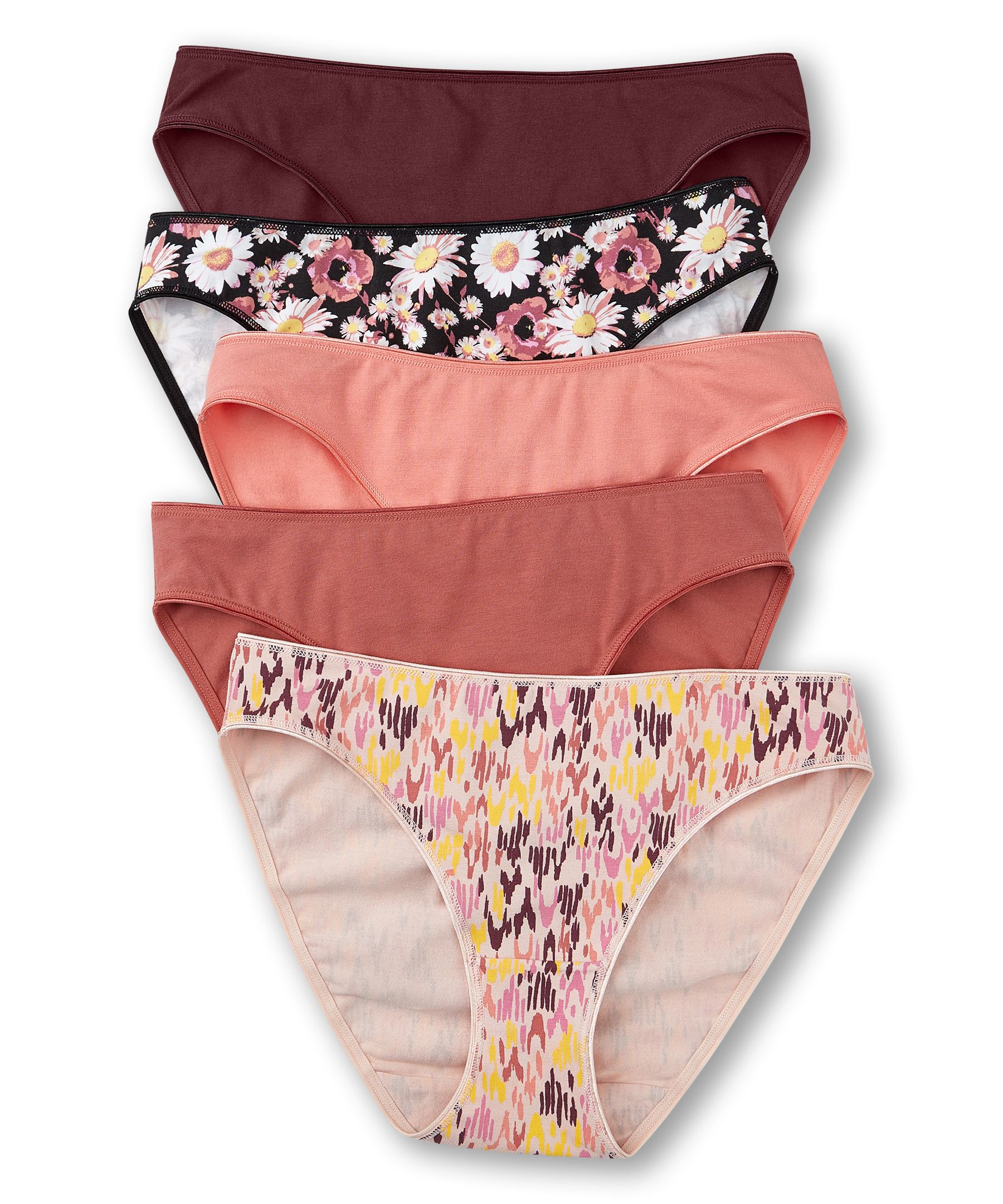 Denver Hayes Women's Cotton Stretch Bikini Underwear, 5 Pack | Mark's