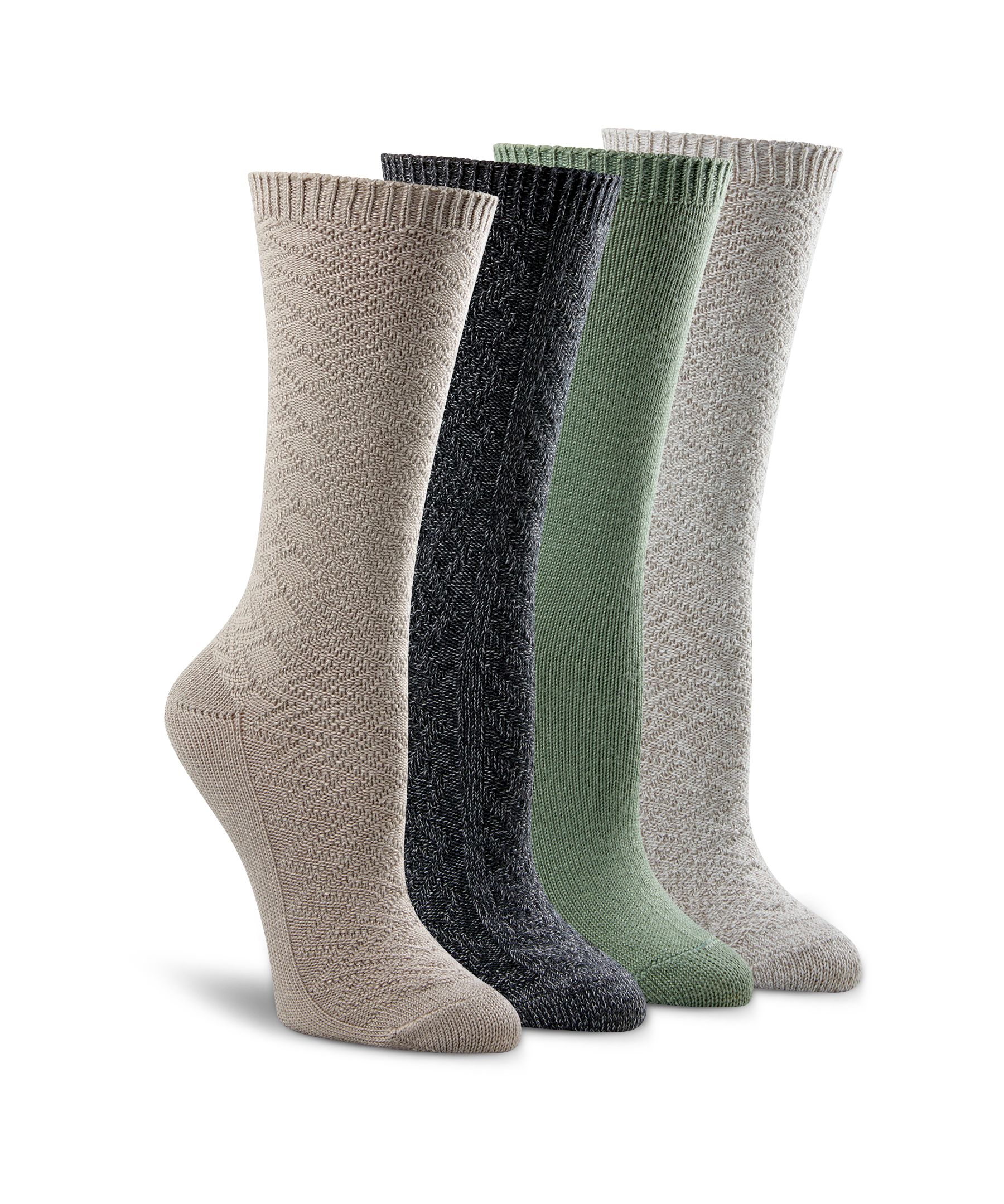WindRiver Women's T-Max Heat Casual Crew 4 Pack Socks | Mark's