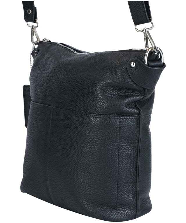 Mancini Leather Goods Women's Pebbled Susan Crossbody Shoulder Bag | Mark's