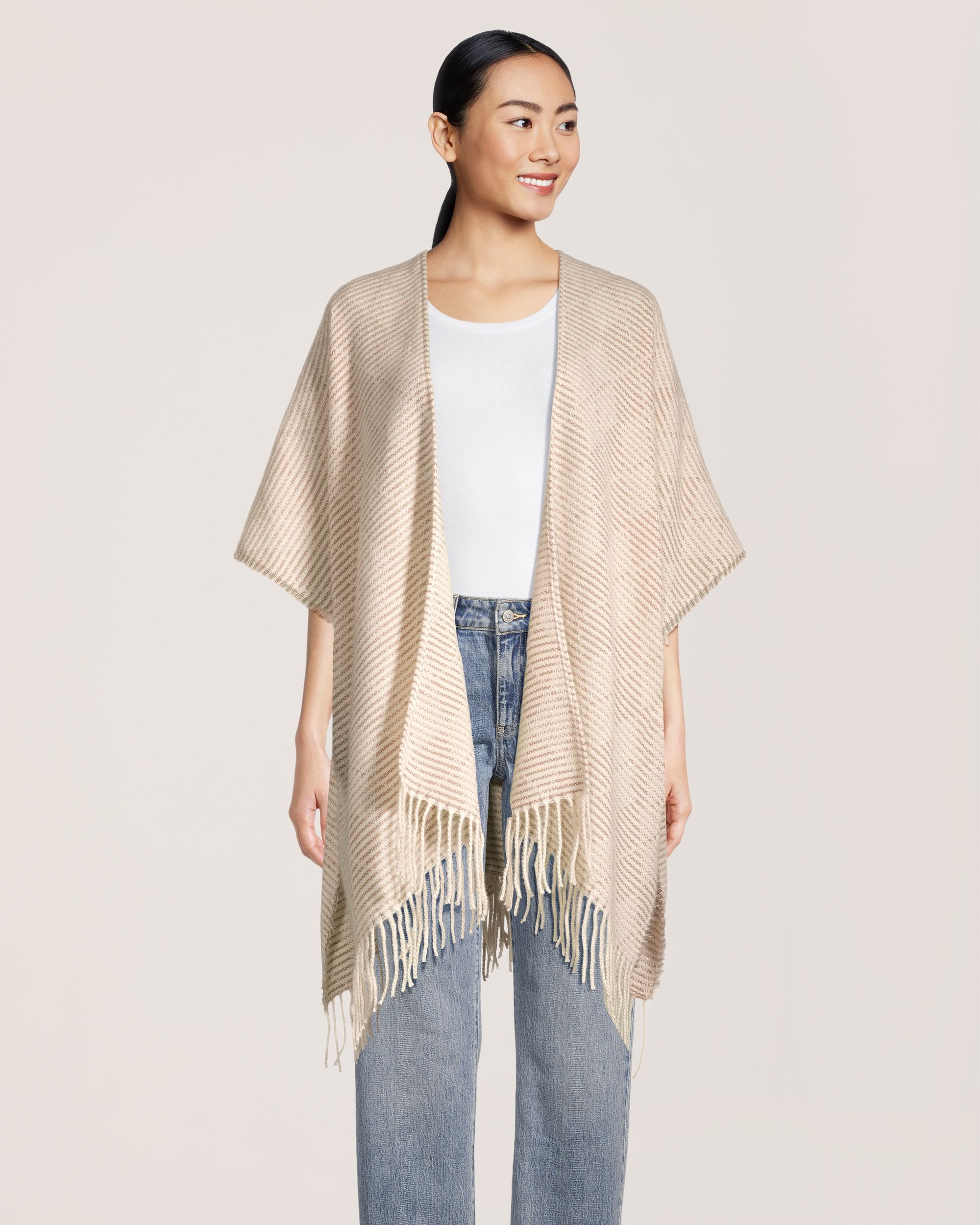 Denver Hayes Women's Fringe Ruana Scarf | Mark's