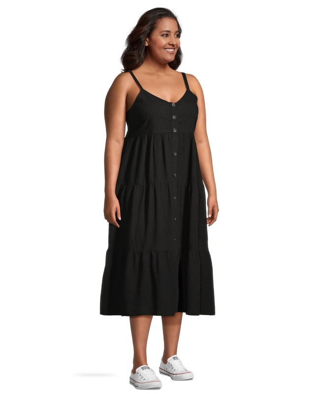 Denver Hayes Women's Linen Blend Button Front Dress | Mark's