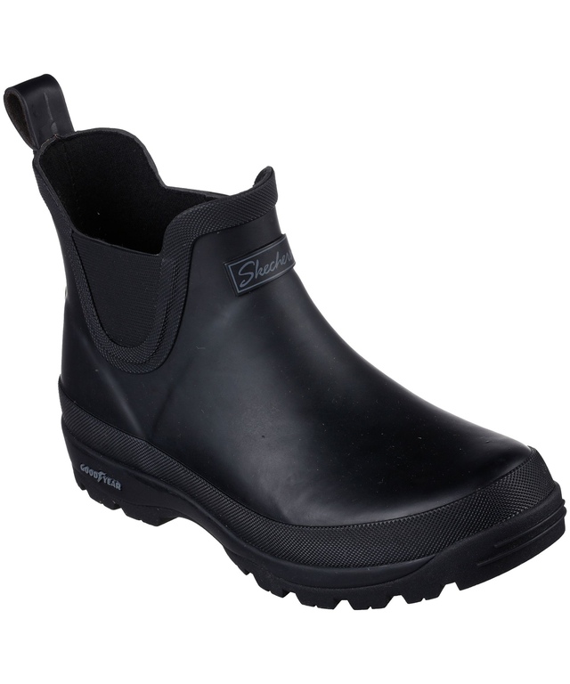 Skechers Women's Rugged Waterproof Rubber Rain Boots - Black | Mark's