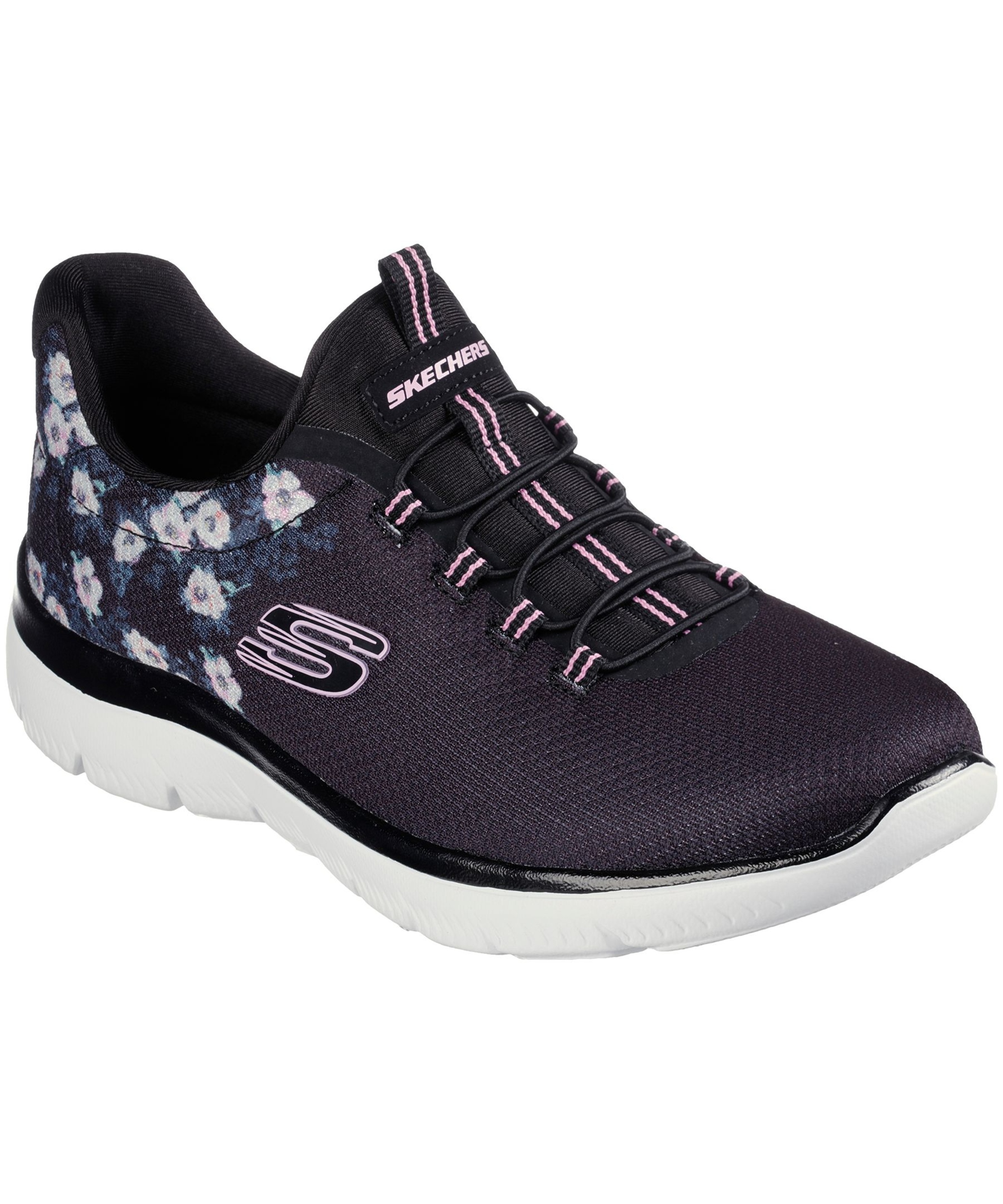 Skechers Women's Summits Floral Bungee Slip On Shoes | Mark's