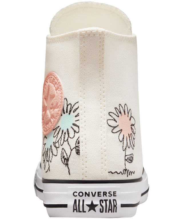 Converse Womens Chuck Taylor All Star Floral High Top Sneakers Marks
