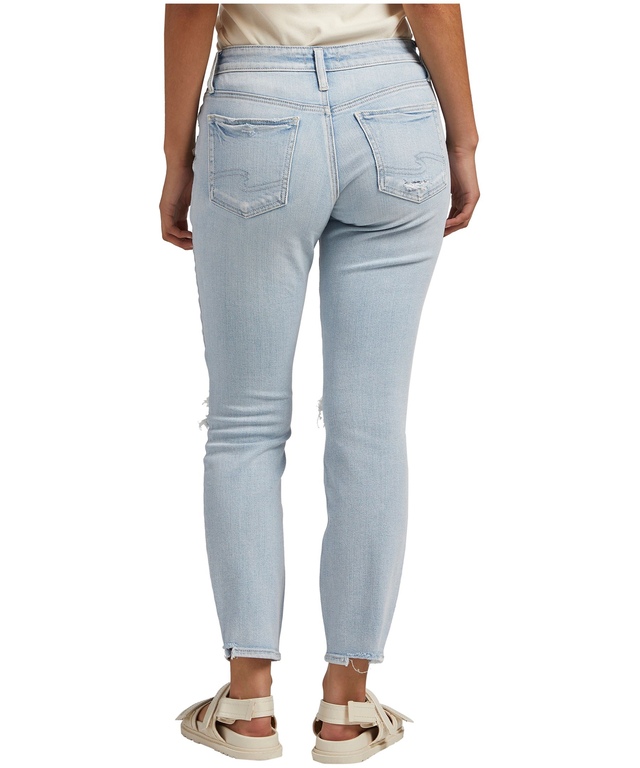 Silver Women's Boyfriend Curvy Fit Mid Rise Jeans | Marks