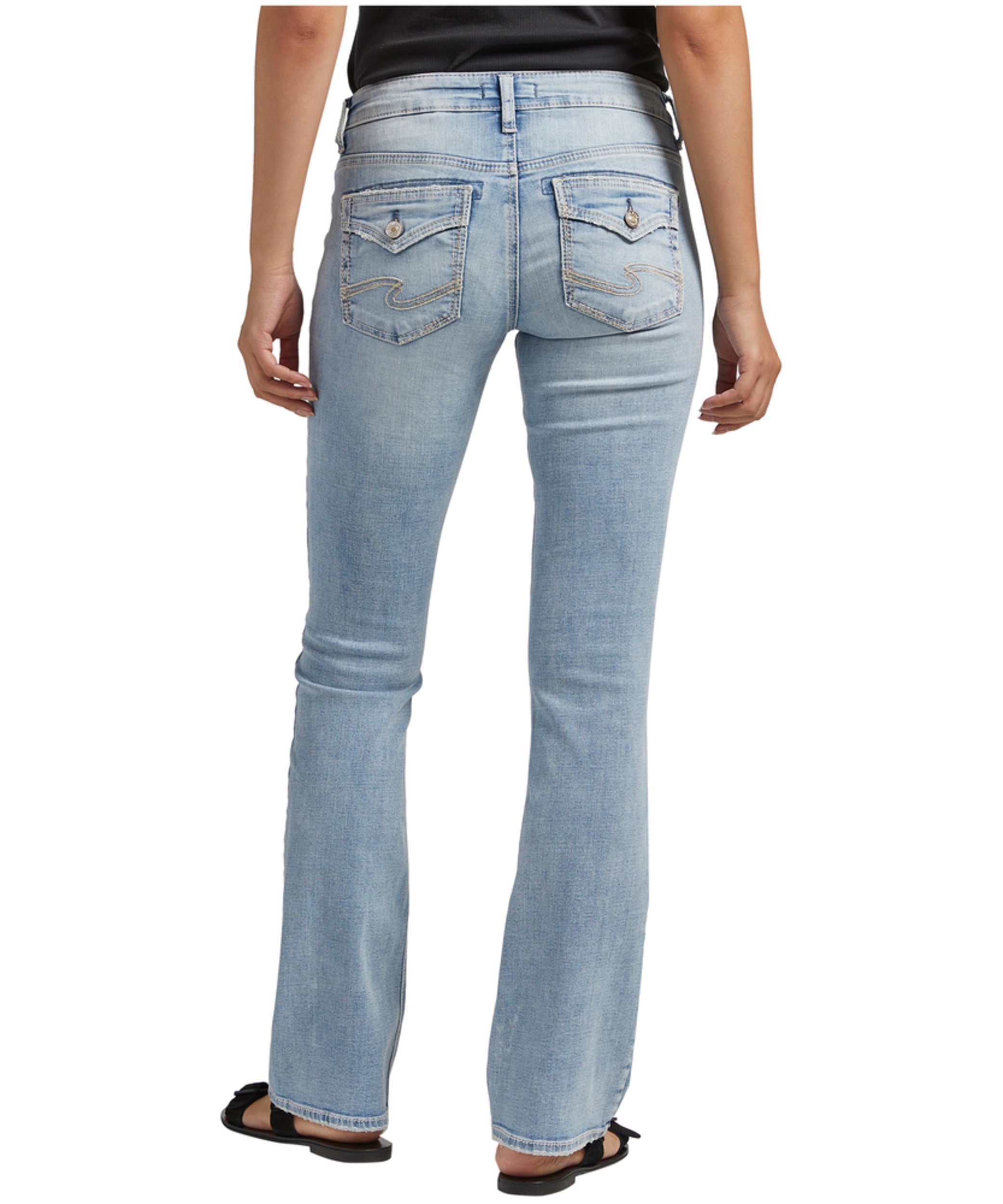 Silver Women's Britt Curvy Fit Low Rise Slim Bootcut Jeans | Marks