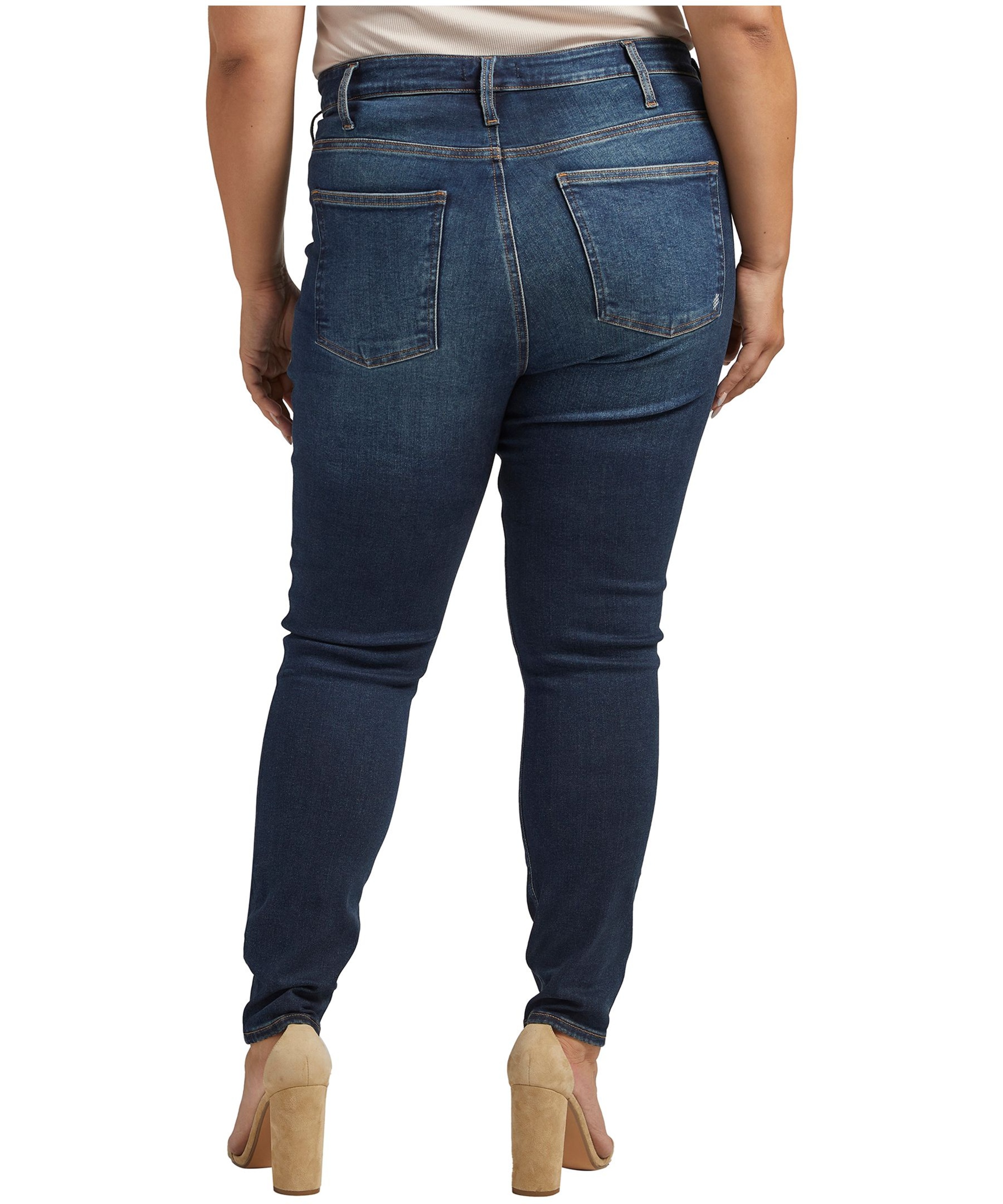 Jean moulant Silver de coupe infinie à taille haute pour femmes | L ...