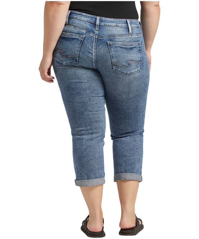 Silver Women's Britt Curvy Fit Low Rise Capri Jeans - Plus Size | Marks
