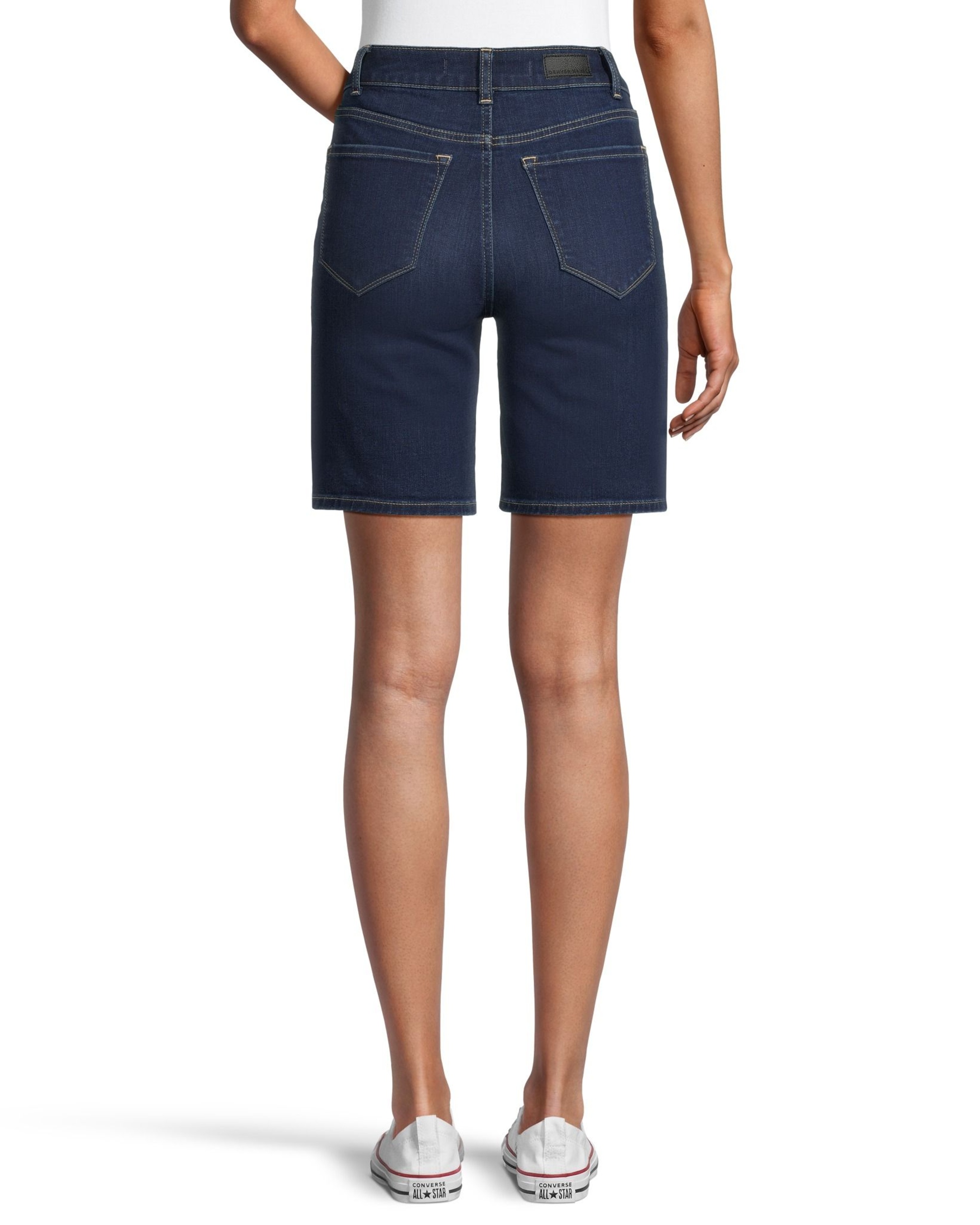 Denver Hayes Women's High Rise Denim Bermuda Shorts | Mark's