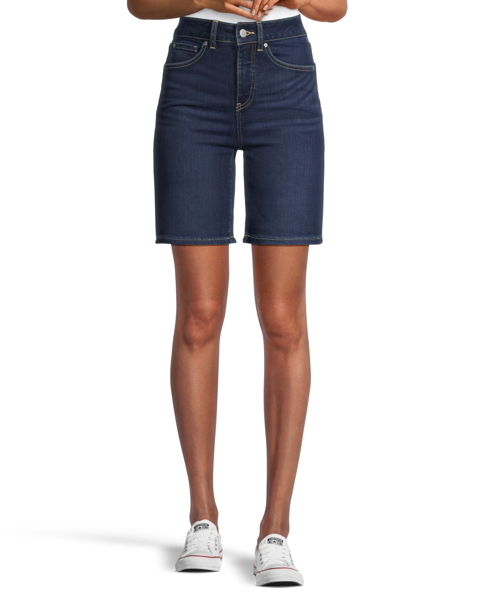 Bermuda en denim à taille haute pour femmes, Denver Hayes | L’Équipeur