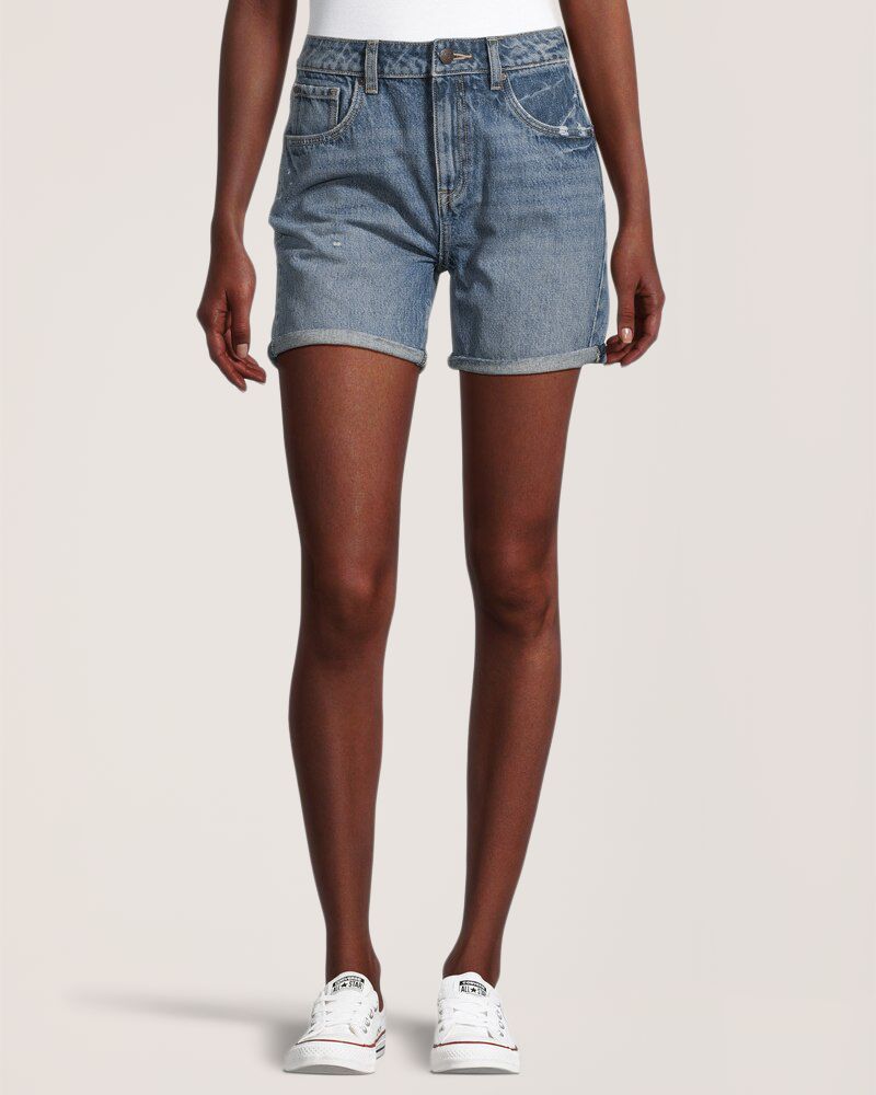 Denver Hayes Women's High Rise Mid Length Shorts | Mark's