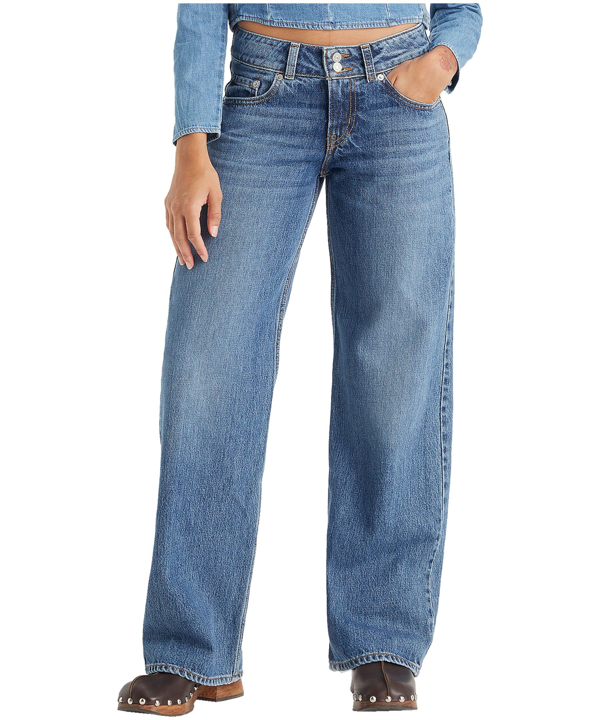 Levi's Women's Superlow Low Rise Relaxed Fit Straight Leg Jeans | Mark's