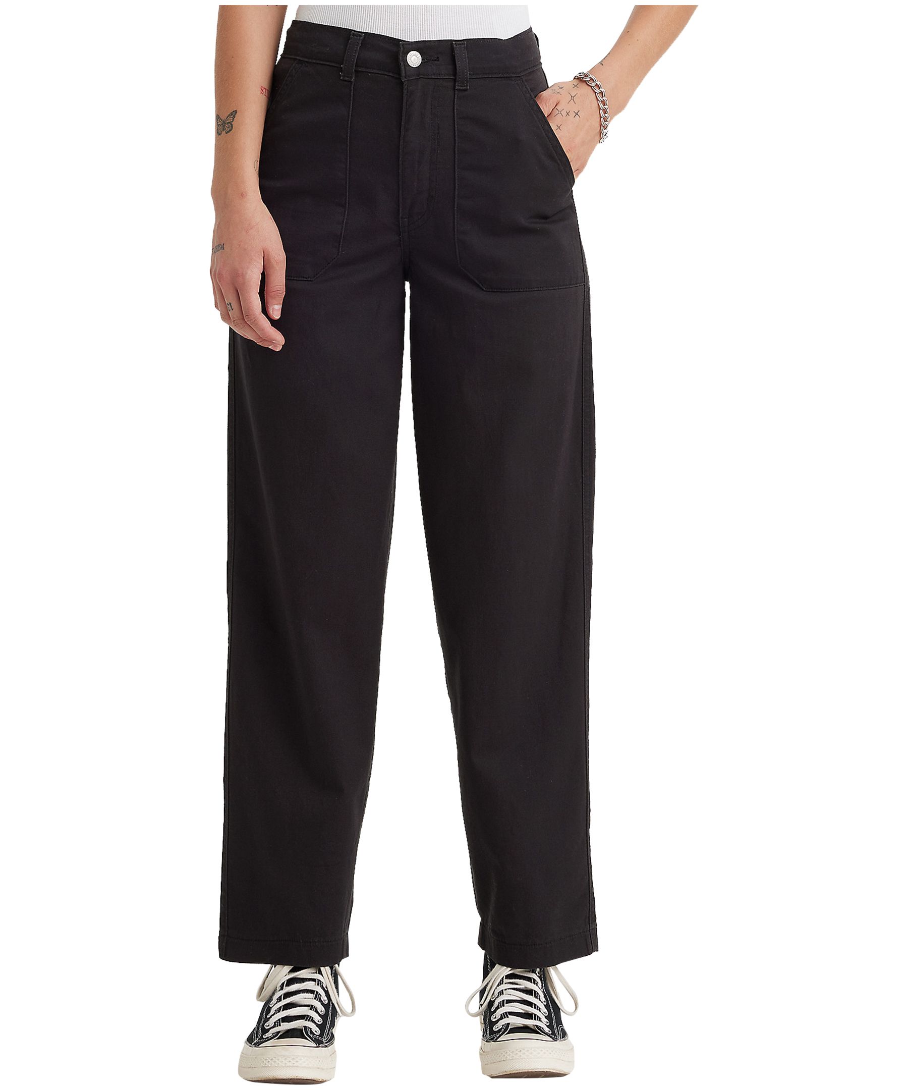 Levi's Women's High Rise Straight Leg Utility Pants | Marks