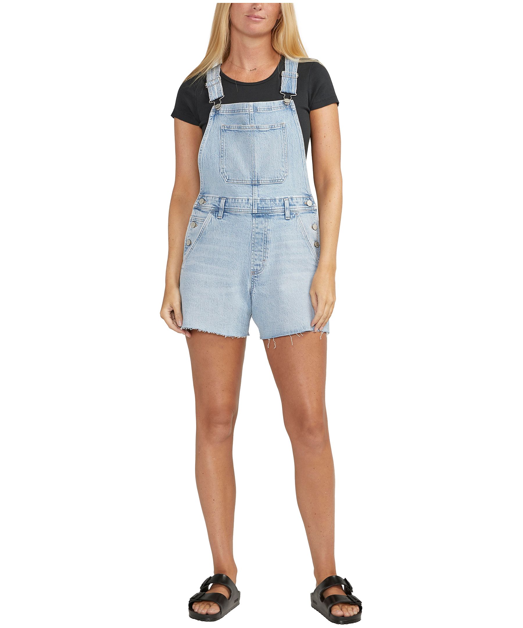 Silver Women's Vintage Denim Shortalls | Mark's