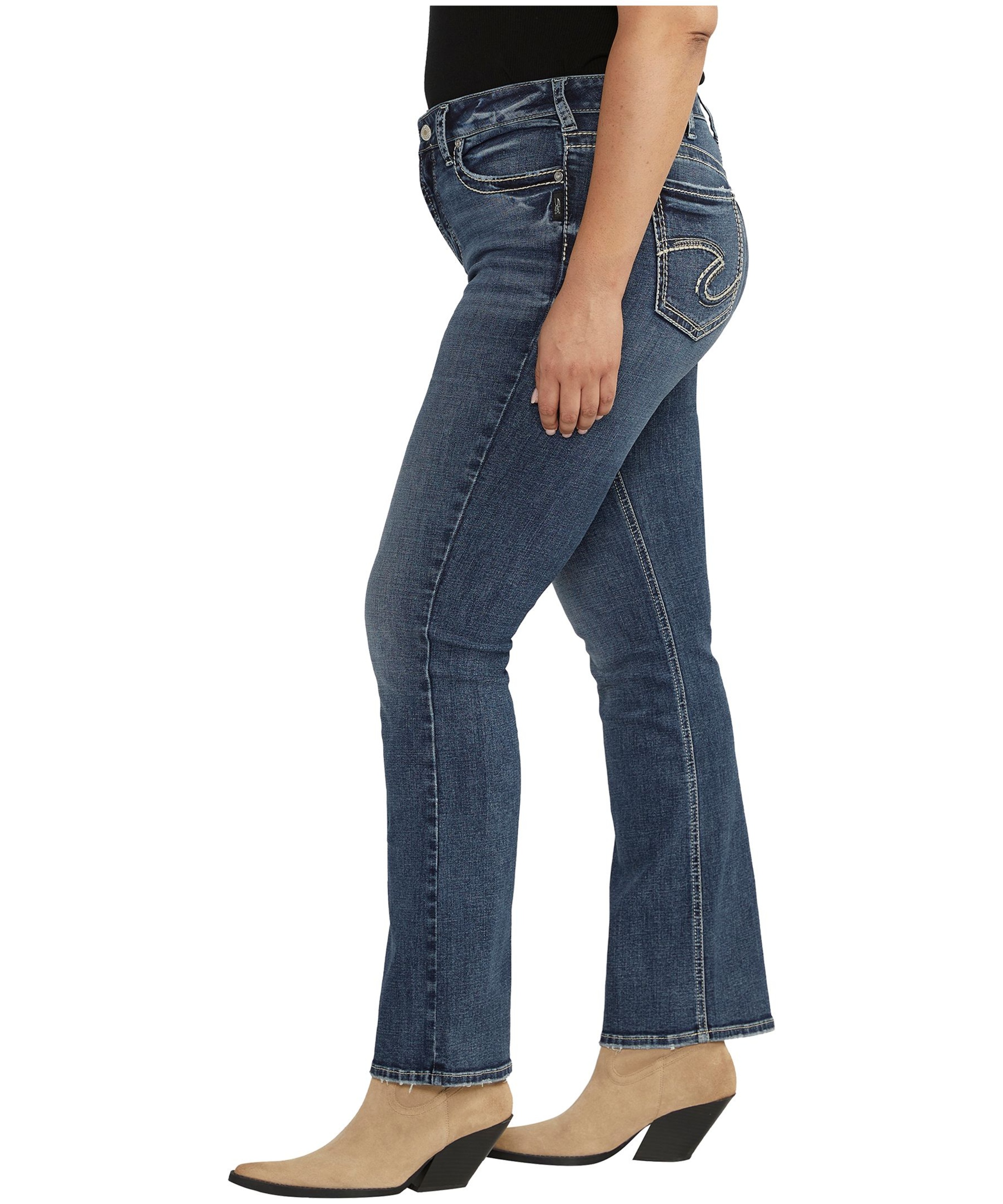 Silver Women's Suki Mid Rise Curvy Fit Bootcut Jeans | Mark's