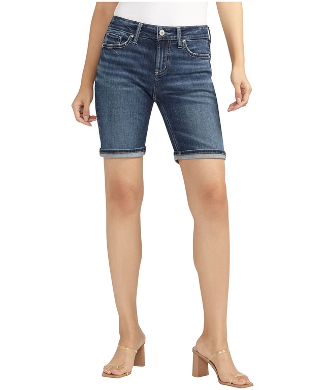 Short bermuda à taille mi-basse qui épouse les courbes pour femmes ...