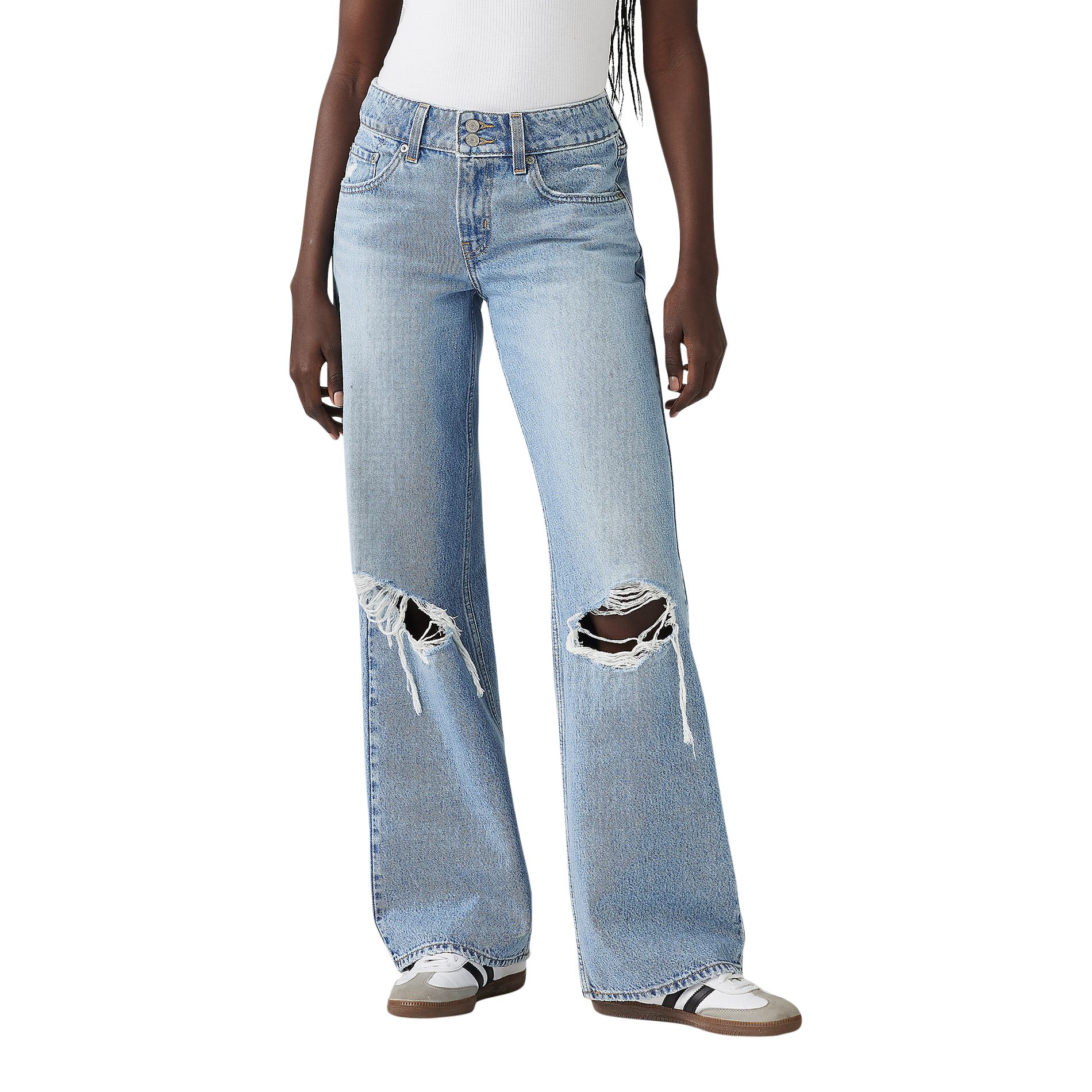 Jean droit ample pour femmes, Superlow, Levi's, délavé indigo moyen | L ...