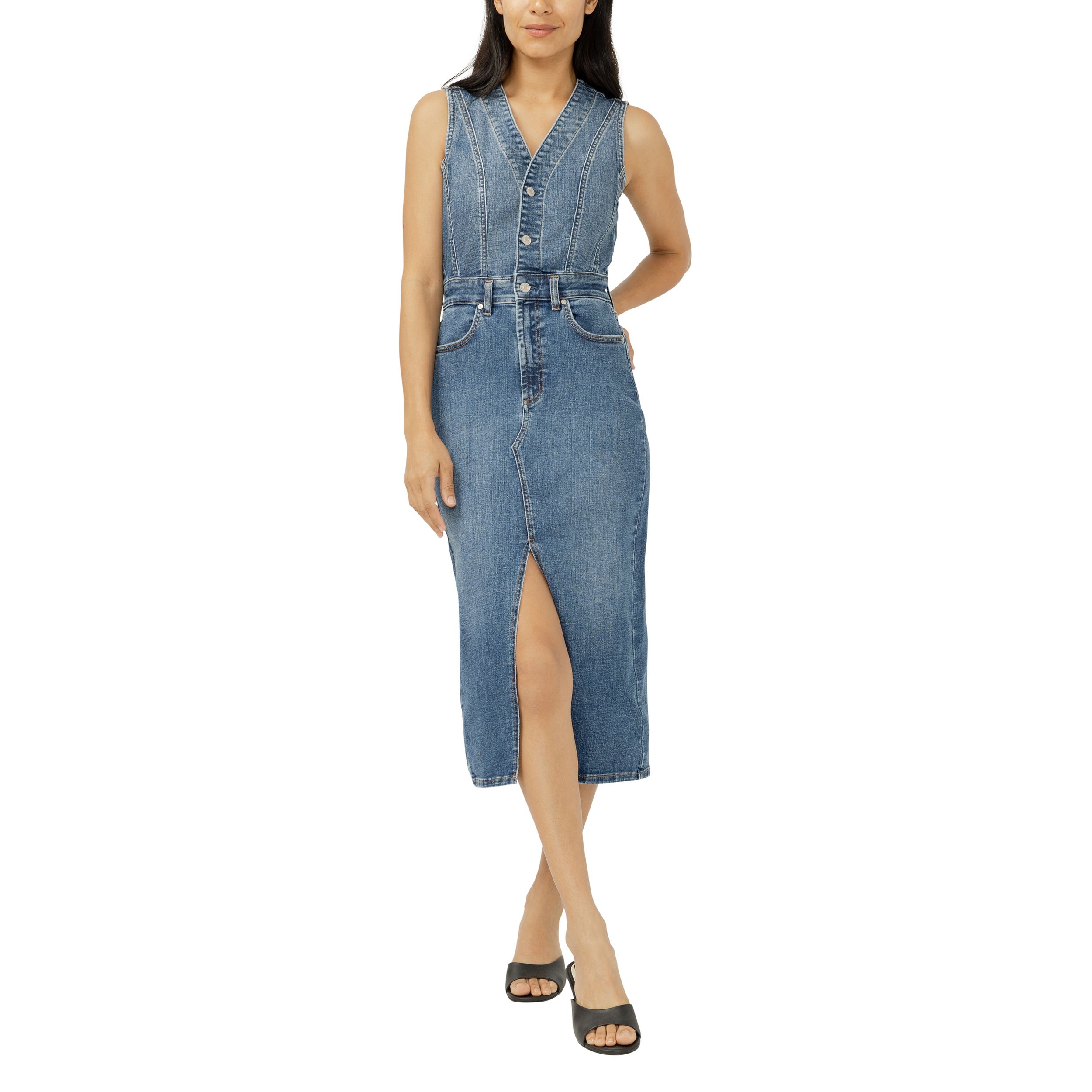 Silver Women's Midi Vest Dress | Mark's