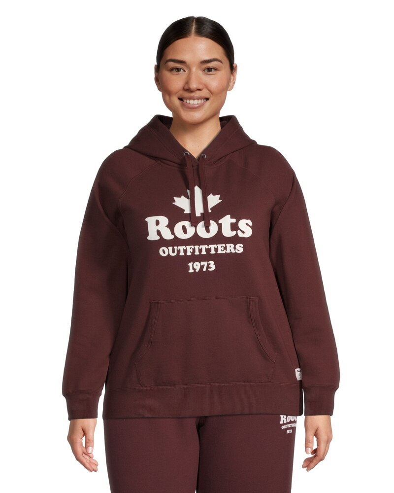 ROOTS Women's Fleece Kangaroo Hoodie Sweatshirt | Marks