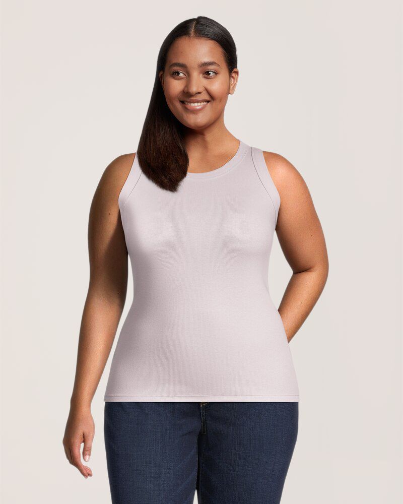 Denver Hayes Fitted High Neck Ribbed Tank Top | Mark's