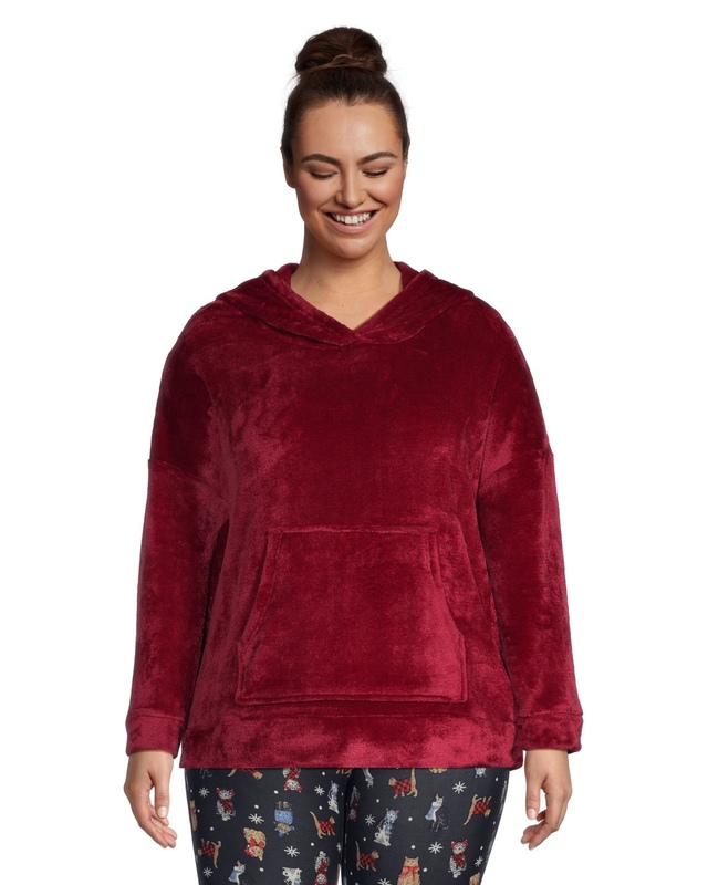 Denver Hayes Women's Plush Velour Hooded Shirt | Mark's