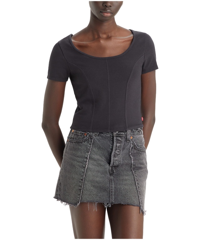 Levi's Women's Mars Cropped Slim Fit Corset T Shirt | Mark's