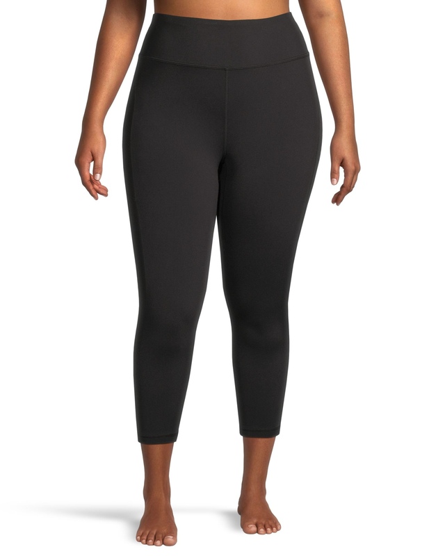 Shambhala Women's Live-In Comfort High Rise Crop Leggings with Pockets ...