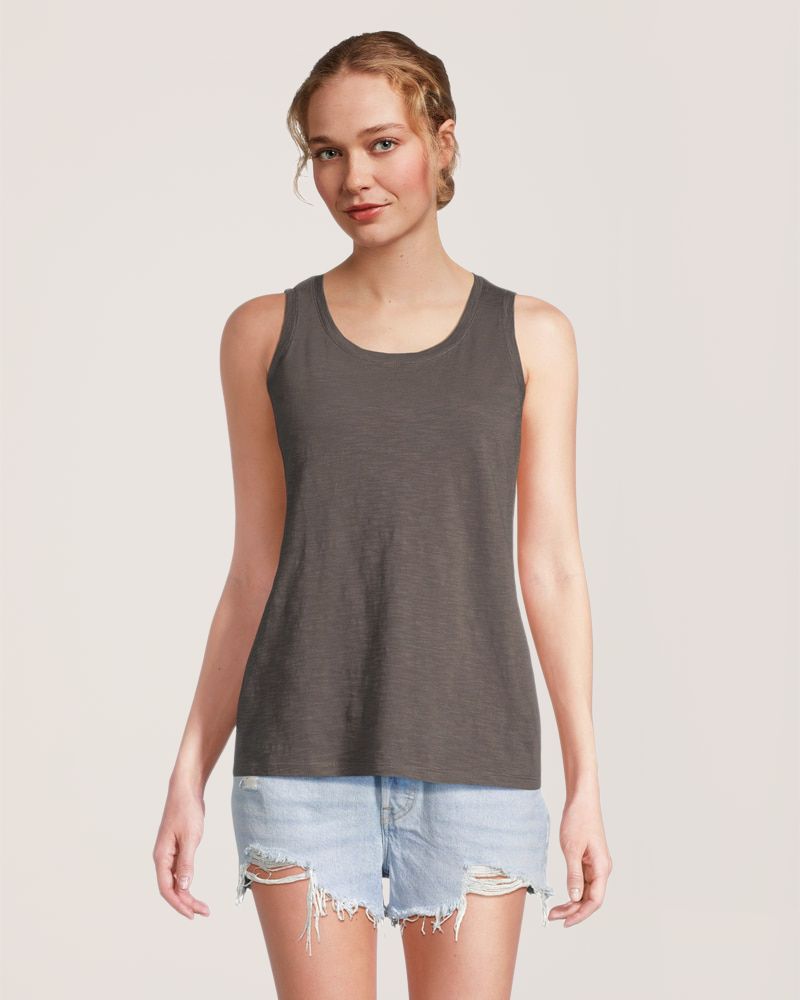 FarWest Women's Crew Neck Cotton Slub Tank Top | Mark's