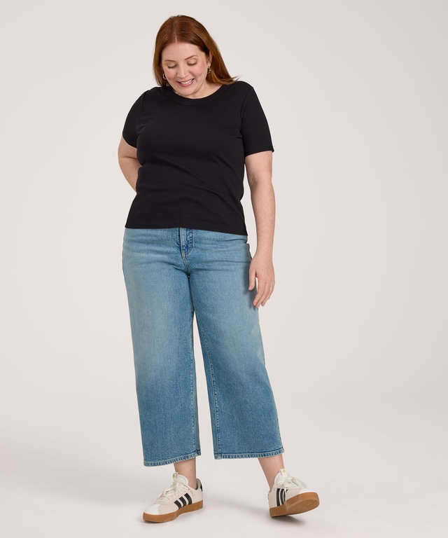 Denver Hayes Women's Short Sleeve Crew Rib T-Shirt | Mark's