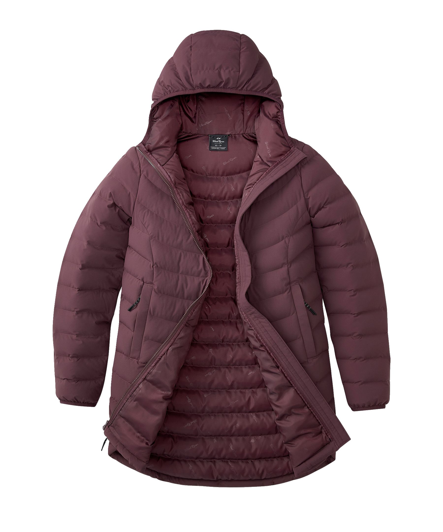 WindRiver Women's Hyper-Dri HD1 Water Repellent T-MAX Insulated Long ...