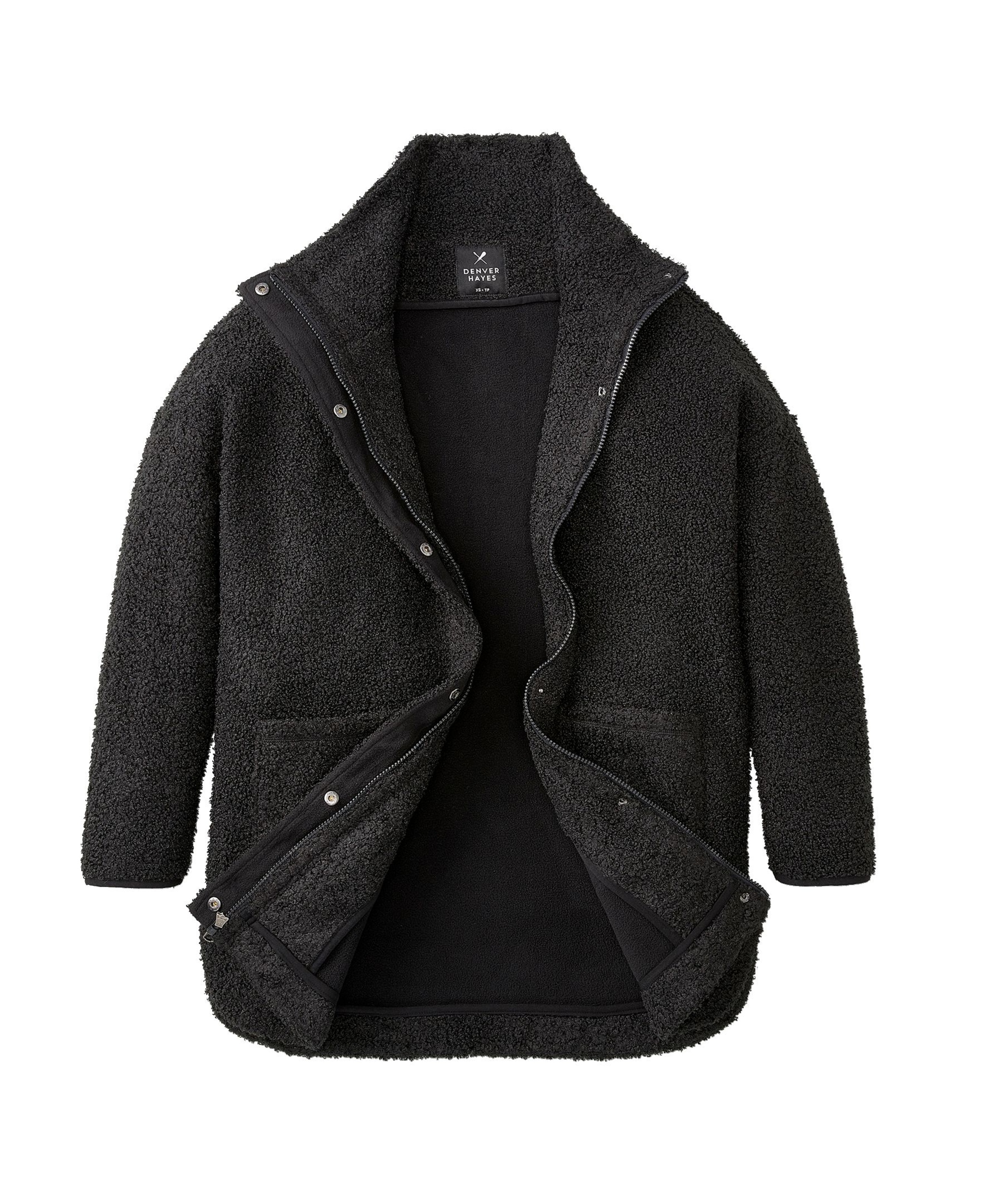 Denver Hayes Women's Bouclé Long Fleece Full Zip Jacket | Mark's