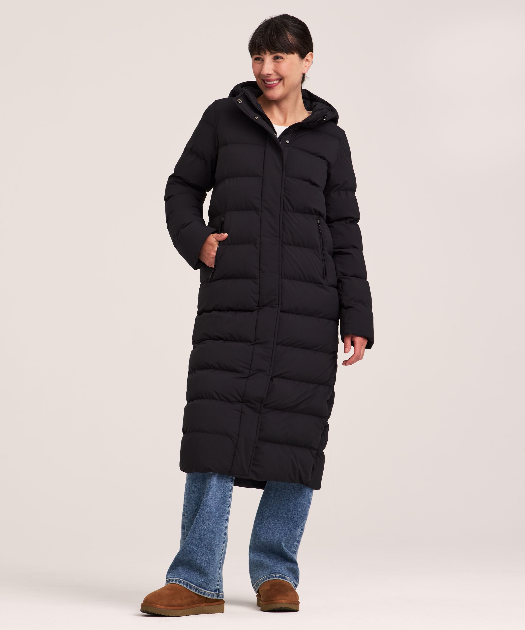 Denver Hayes Women's Hyper-Dri® HD1 Water Repellent Breathable T-Max® Insulated Long Puffer ...