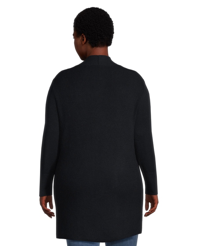 Denver Hayes Women's Cozy Waffle Fitted Open Cardigan | Mark's