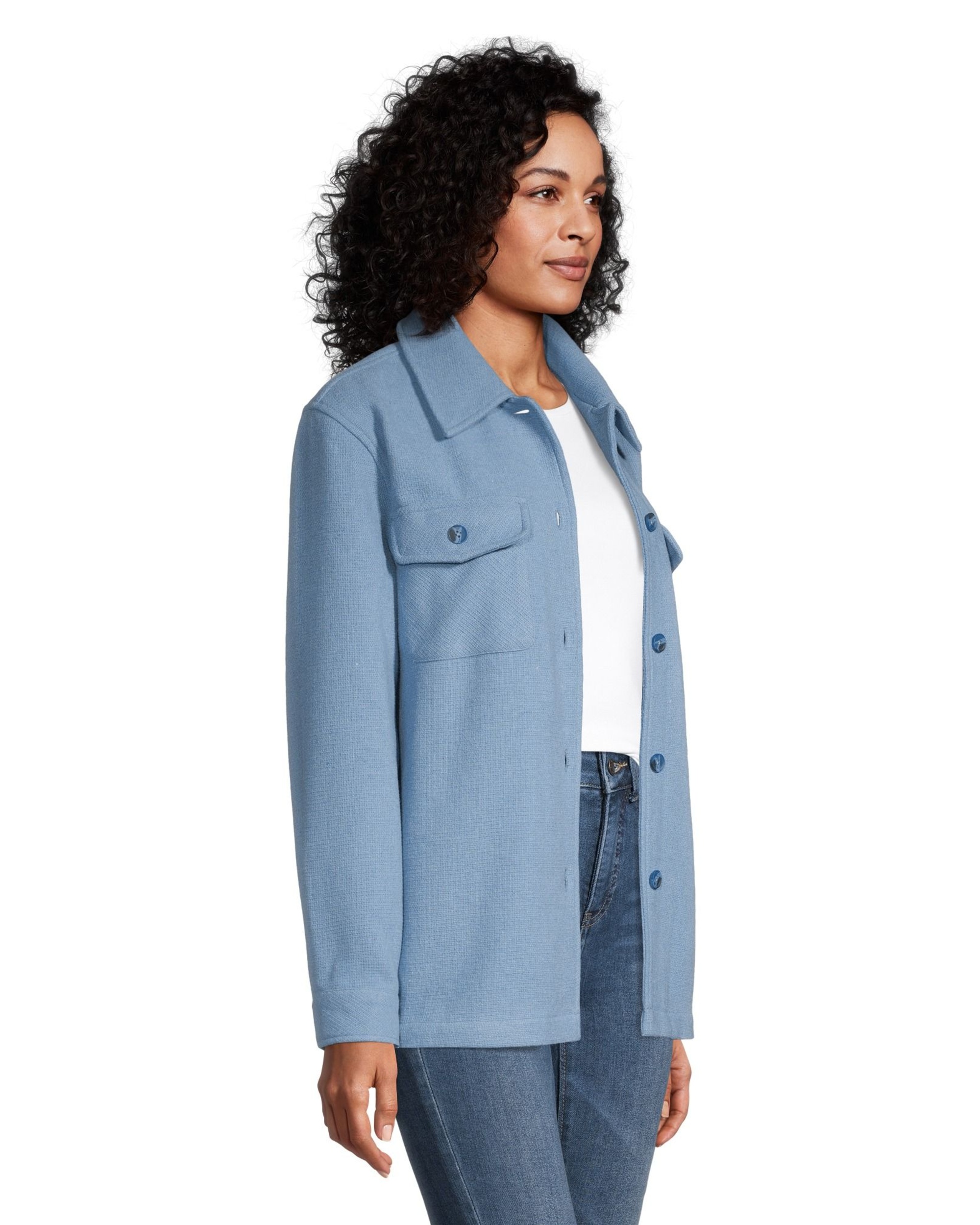Women's Oversized Shacket with Chest Pockets | Mark's