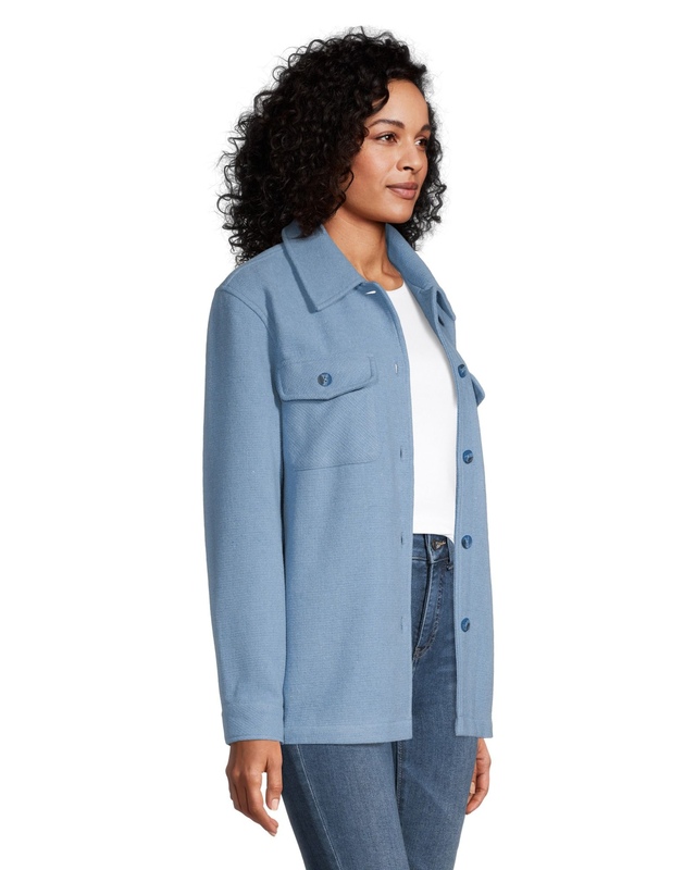 Women's Oversized Shacket with Chest Pockets | Mark's