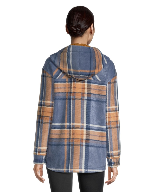 WindRiver Women's Snap Front Hooded Fleece Shacket | Mark's