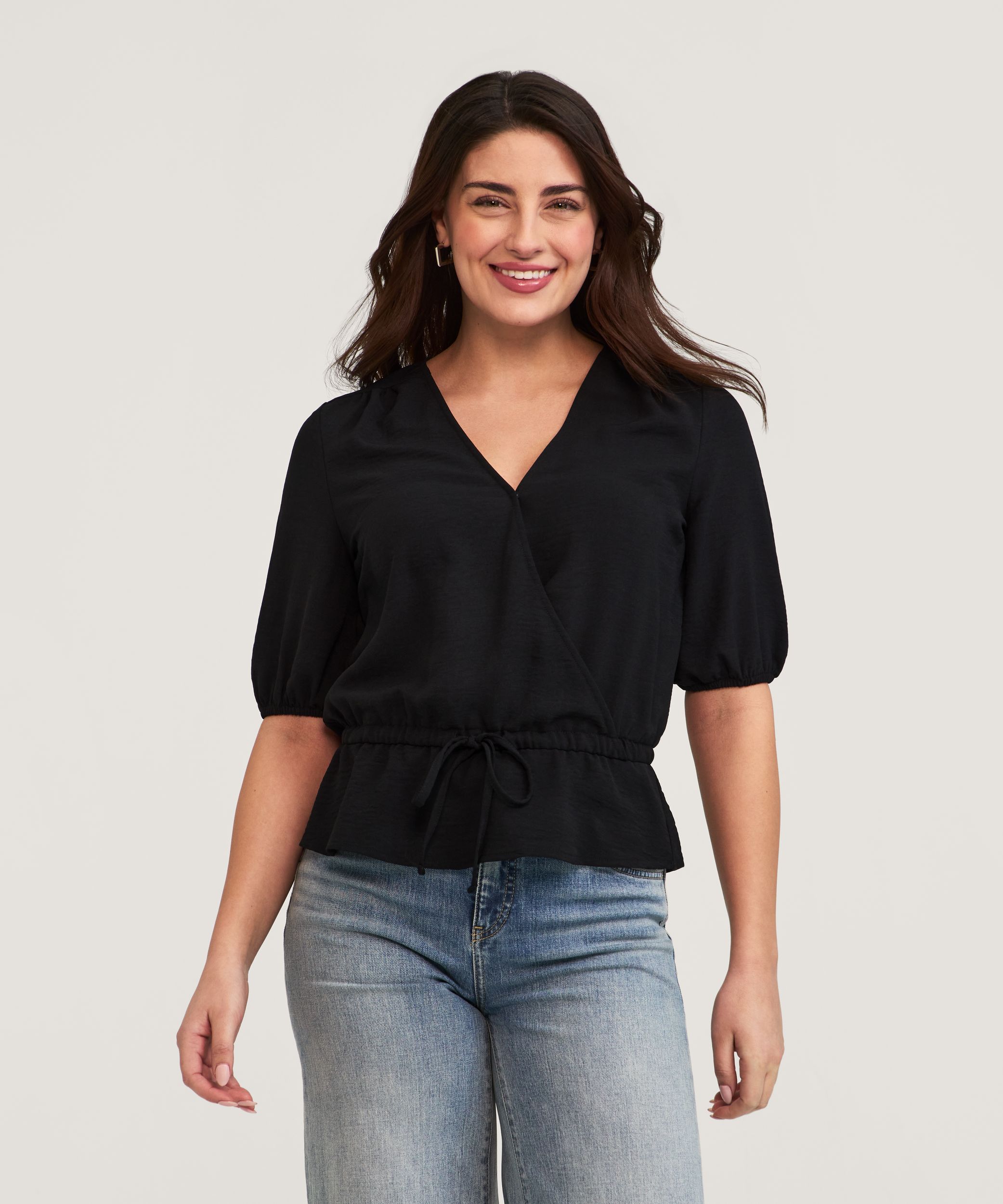 Denver Hayes Women's Hammered Weave Wrap Top | Mark's