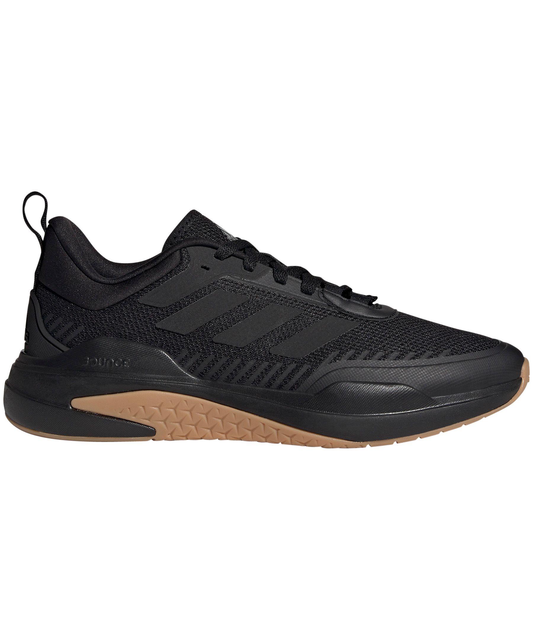 Adidas Men's Trainer V Shoe - Black/Black/Gum | Marks