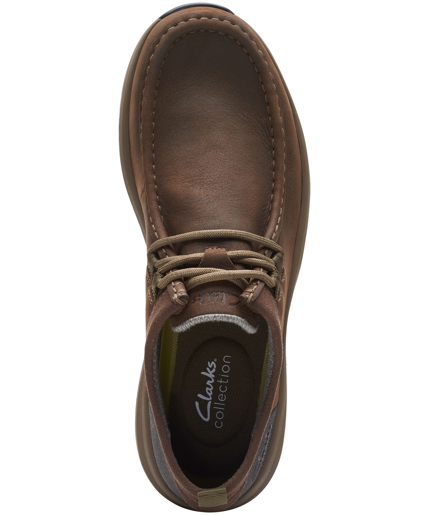 Clarks Men's Wellman Moc Waterproof Leather Shoes | Marks
