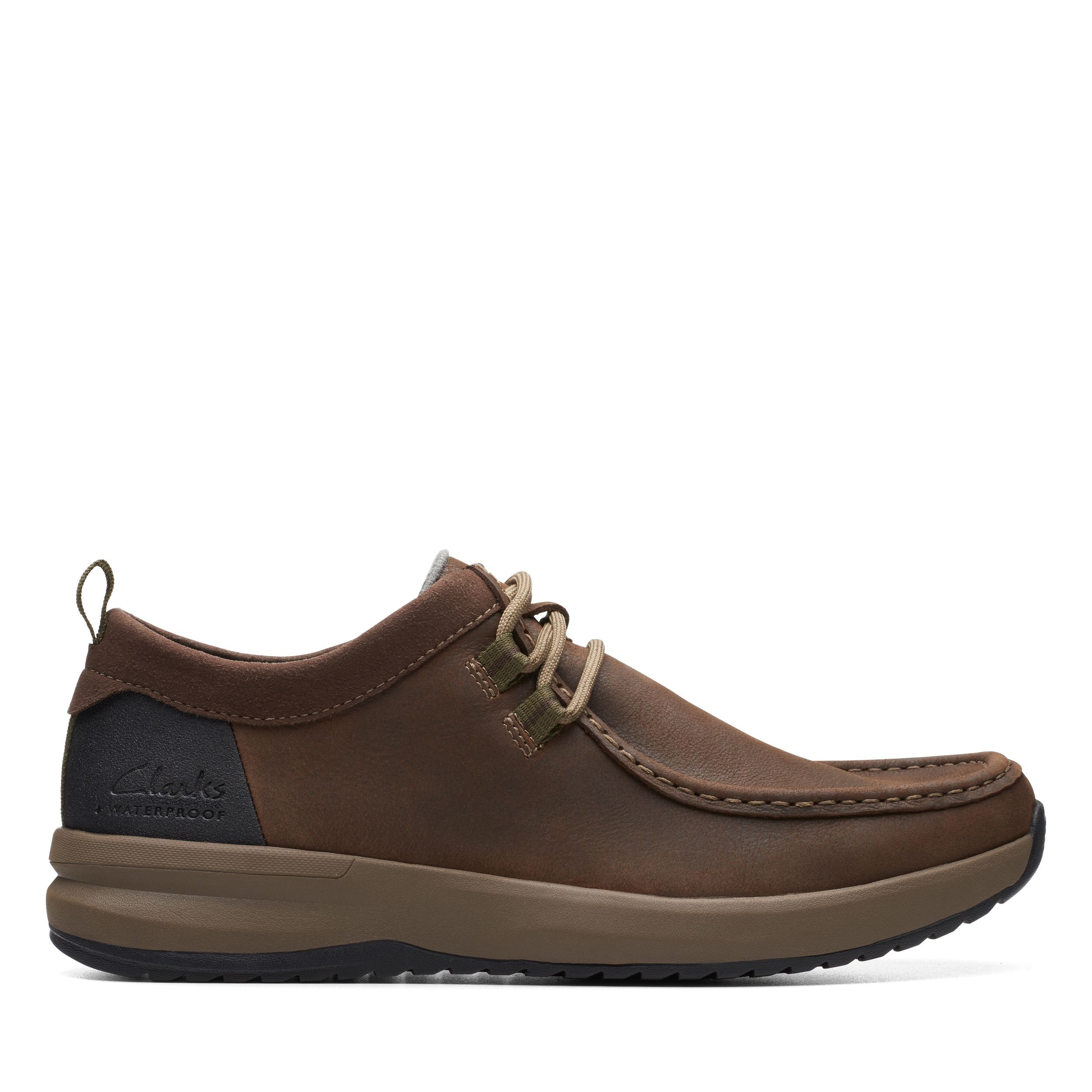 Clarks Men's Wellman Moc Waterproof Leather Shoes | Mark's