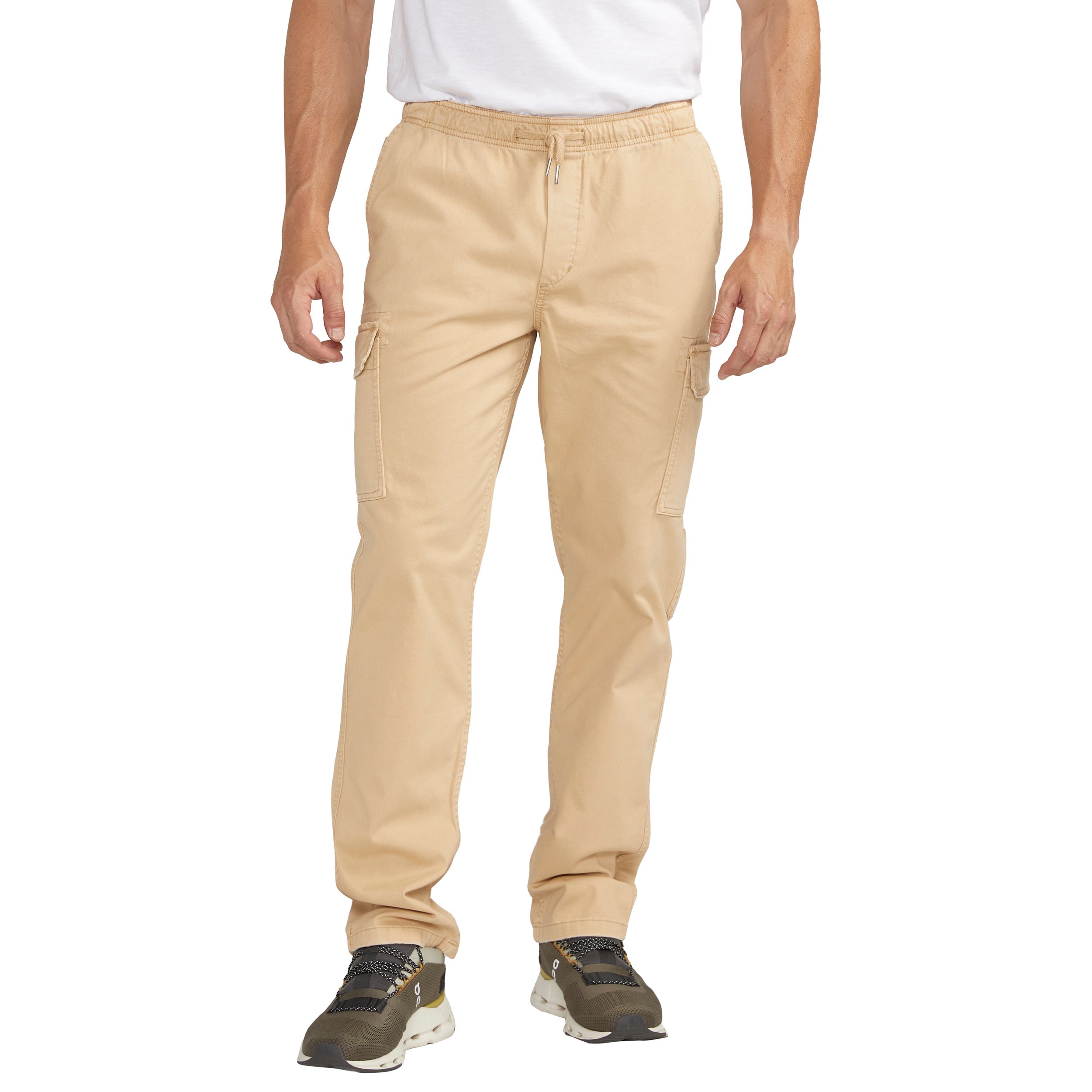 Silver Men's Pull On Essential Twill Cargo Pants | Marks