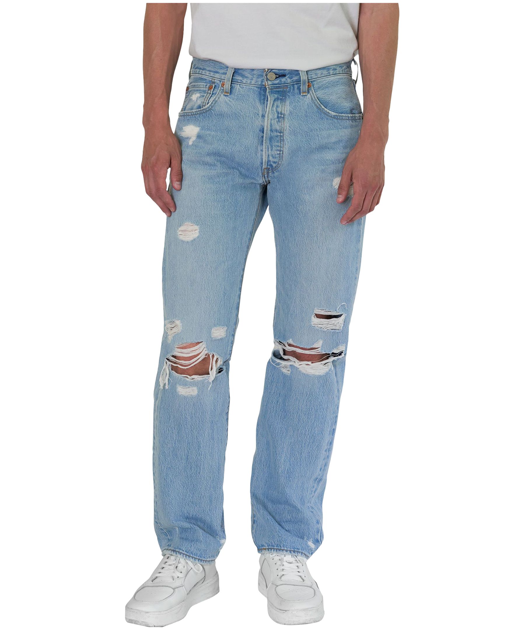 Levi's Men's 501 93 Straight Leg Mid Rise Jeans - Shuttle Light ...