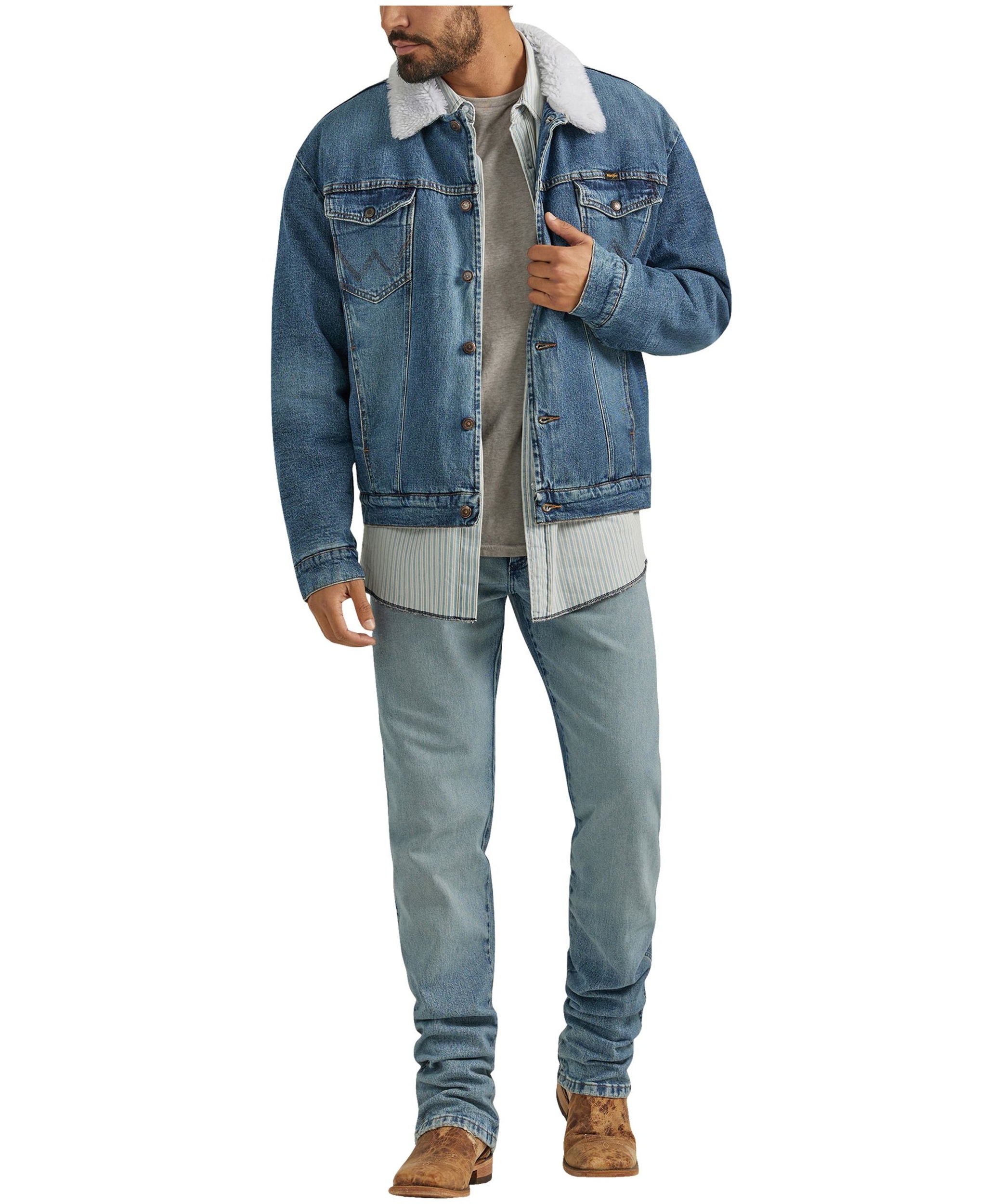 Wrangler Men's Sherpa Lined Denim Jacket | Mark's