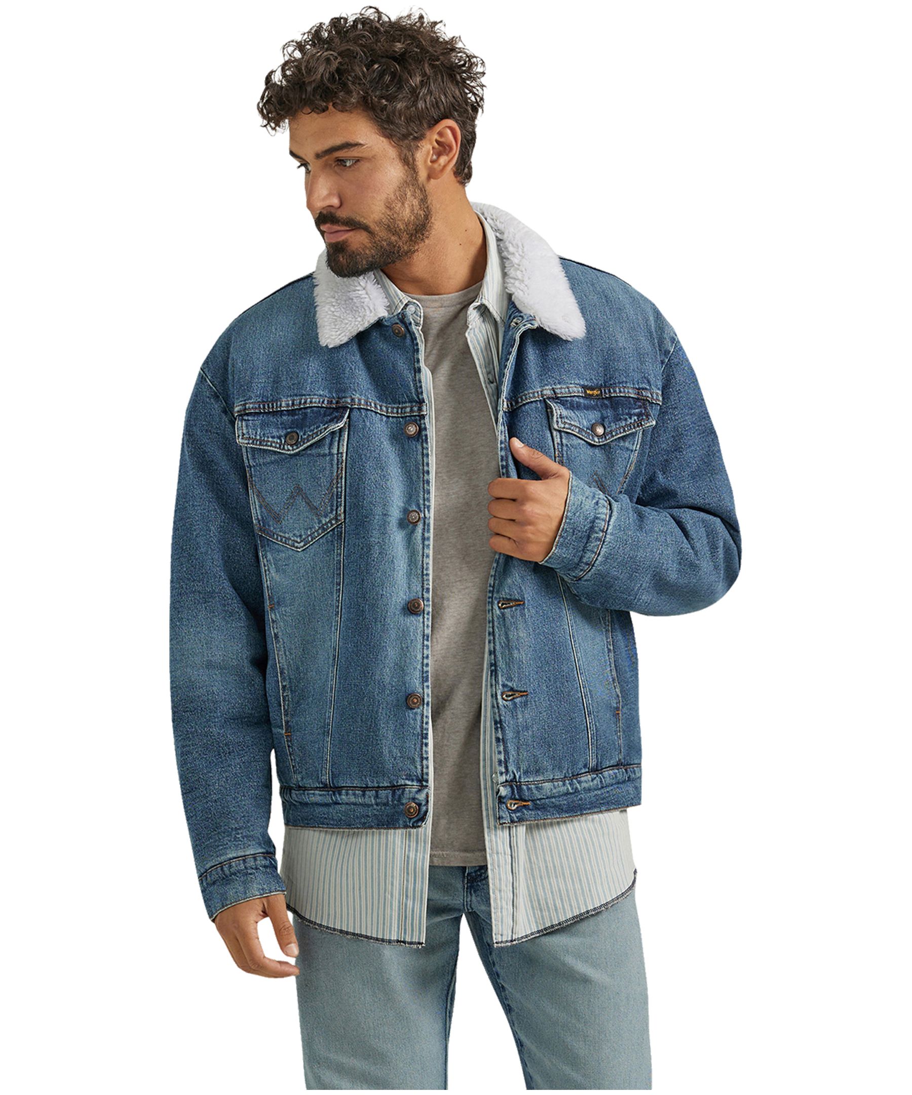 Wrangler Men's Sherpa Lined Denim Jacket | Mark's