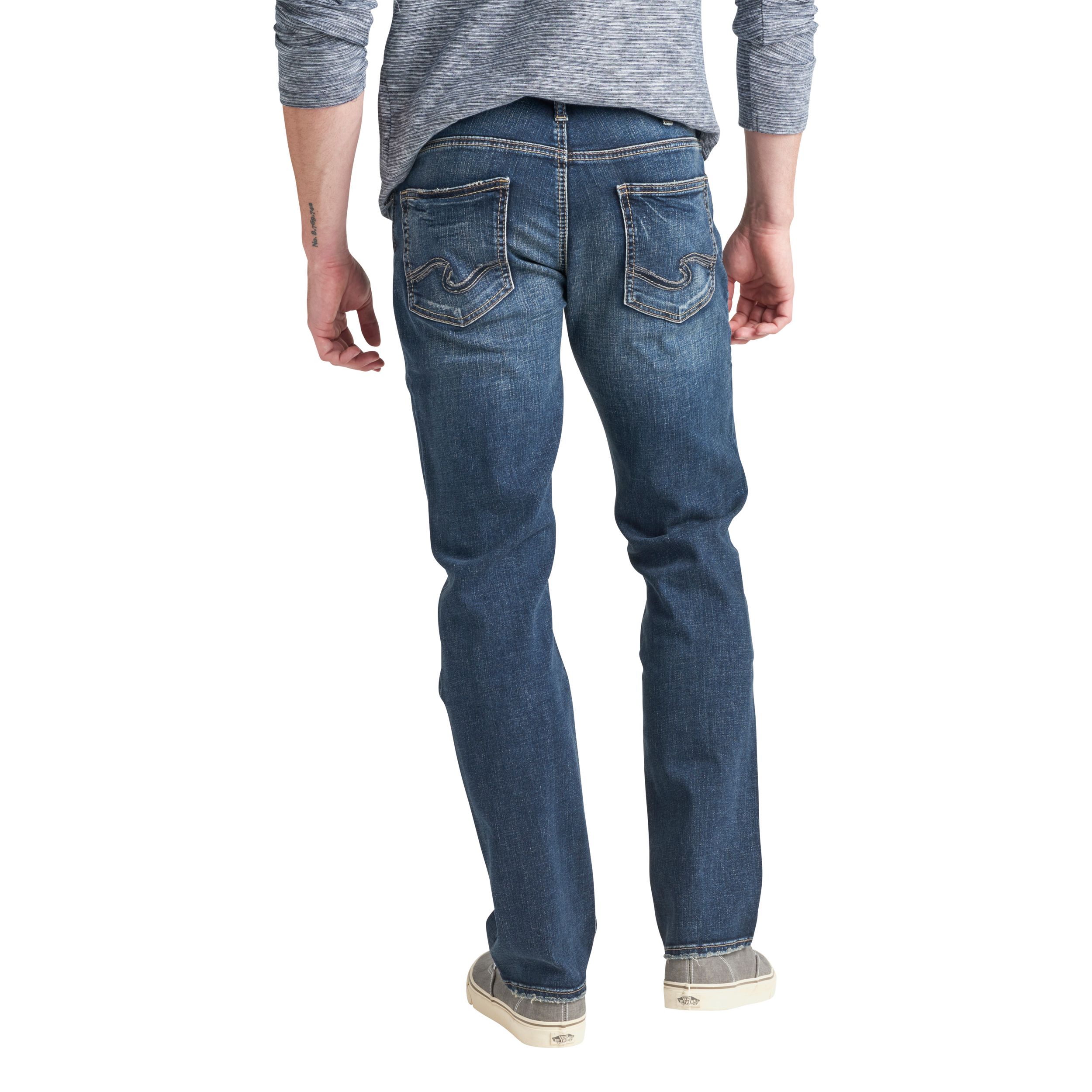Silver Men's Allan Slim Straight Fit Jeans | Mark's