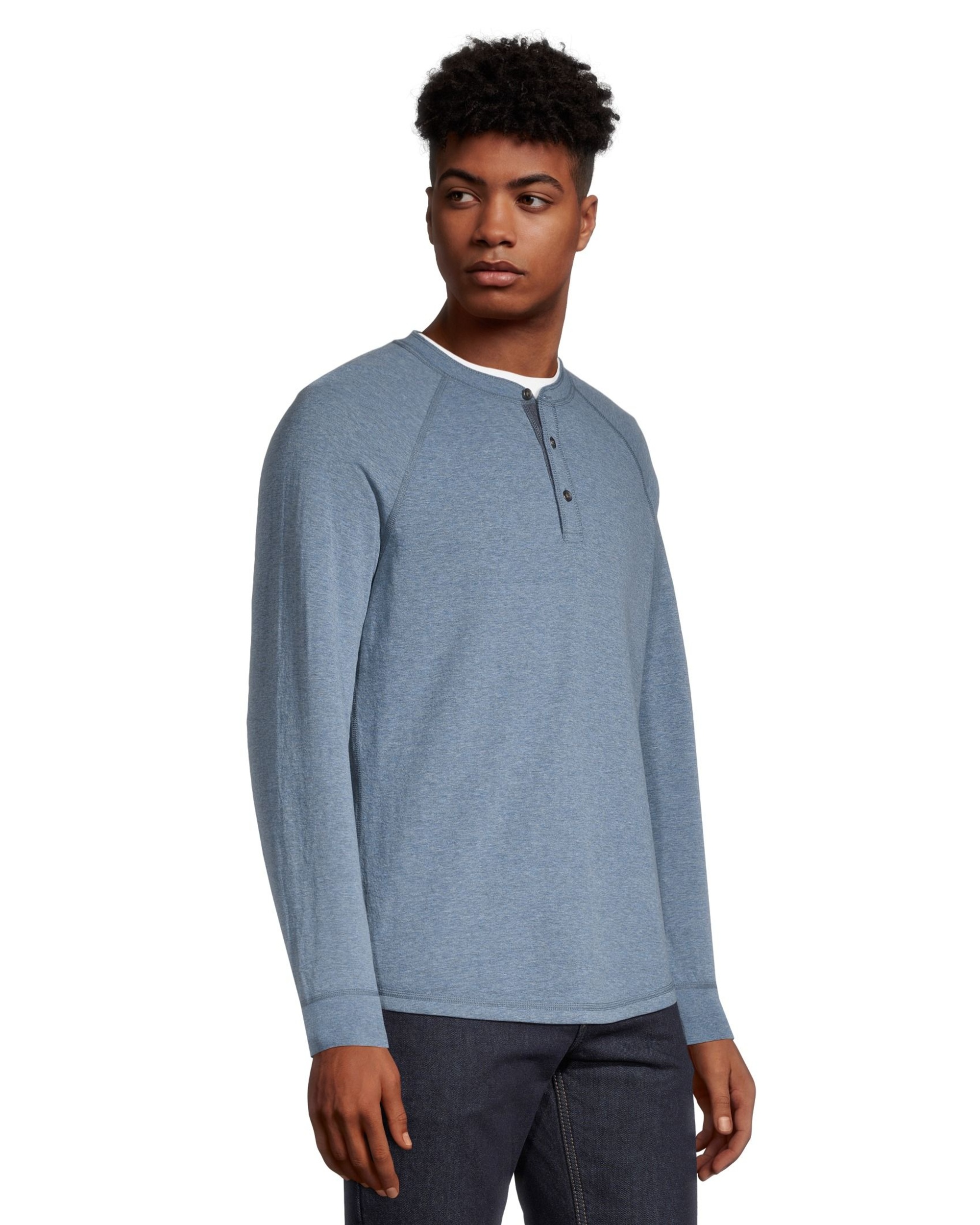 WindRiver Men's Double Layer Long Sleeve Henley Shirt | Marks
