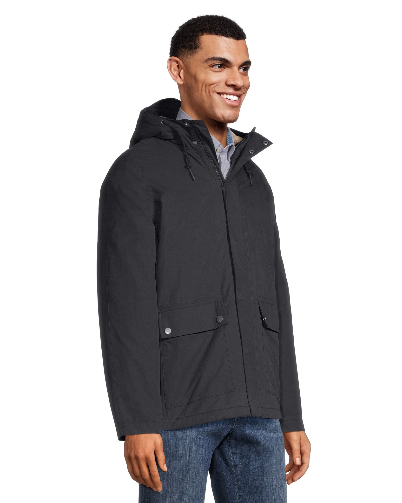 Denver Hayes Men's Mid Length Sherpa Lined Jacket | Marks