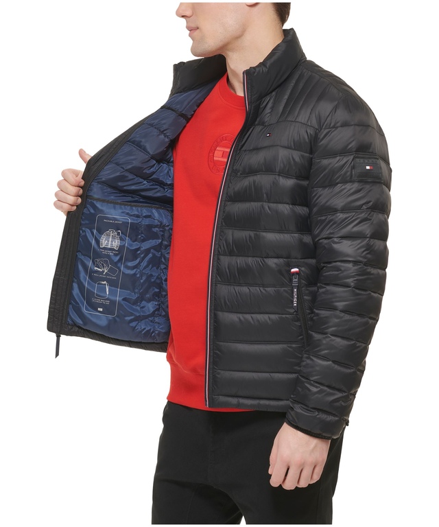 Tommy Hilfiger Mens Ultra Loft Packable Puffer Jacket Marks