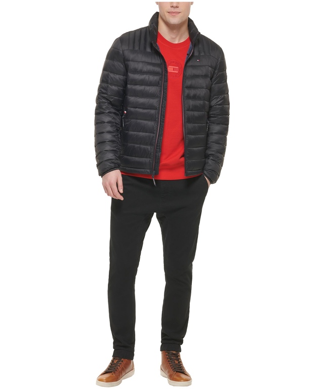 Tommy Hilfiger Mens Ultra Loft Packable Puffer Jacket Marks